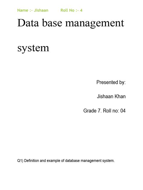 Data Base Management System Computer Ut Pdf Databases Relational