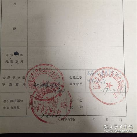 【图】五类分子评审表拍品信息网上拍卖拍卖图片拍卖网拍卖网站