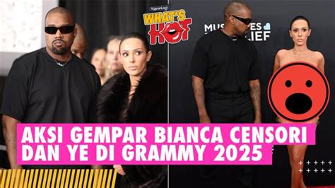 Bianca Censori Umbar Tubuh Tanpa Sensor Di Grammy 2025 Kanye West