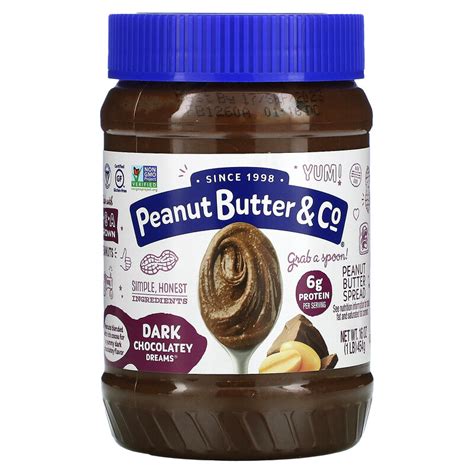 Peanut Butter And Co Peanut Butter Spread Dark Chocolate Dreams 16 Oz