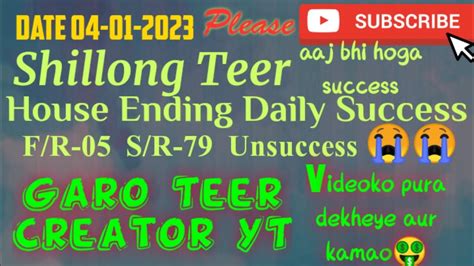 Date04 01 2023 Shillong Teer House Ending Daily Success Teer Shillong