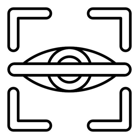 Premium Vector Eye Scanner Icon