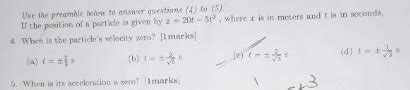 Solved Use The Preamble Belov To Answer Questions 4 To Chegg