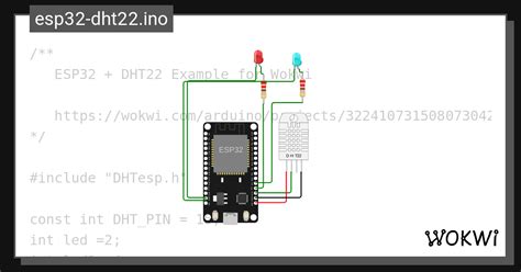 Esp32 Dht22 Ino Wokwi Arduino And ESP32 Simulator