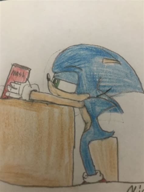 Bored Sonic By Nicoletheholo On Deviantart