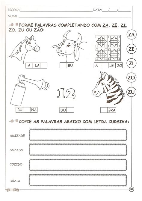 Pedagogia Século Xxi Atividades Letra Z