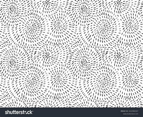 Dotted Dashed Lines Seamless Pattern Black Stock Vector Royalty Free