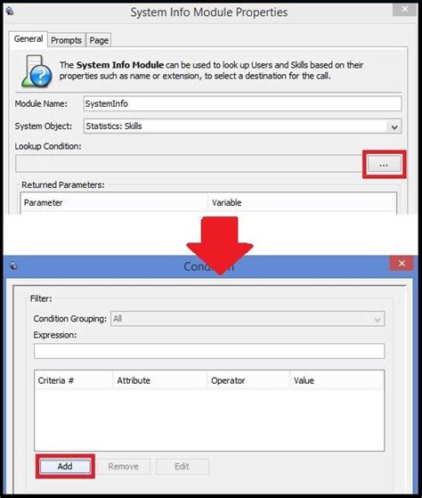 Administrator Utilizing System Info Module For Call Routing In The