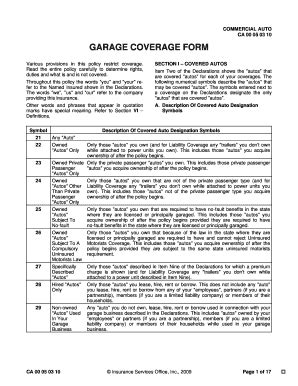 Auto Liability Symbols California Commercial Auto Coverage Symbols