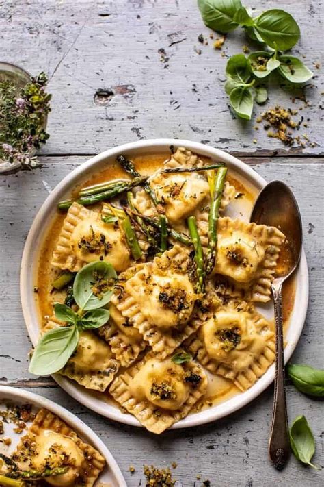 Lemon Butter Cheese Ravioli With Garlic Basil Breadcrumbs Yummy Recipe