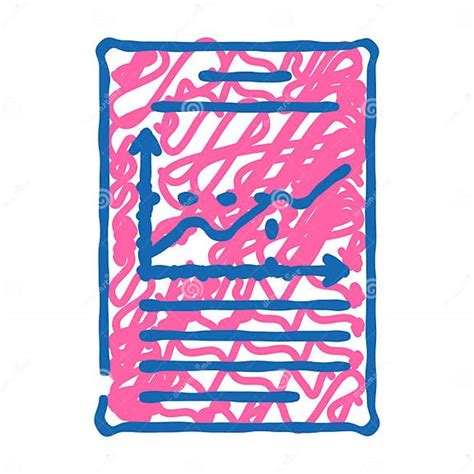 Graph Data Science Icon Doodle Illustration Stock Vector Illustration