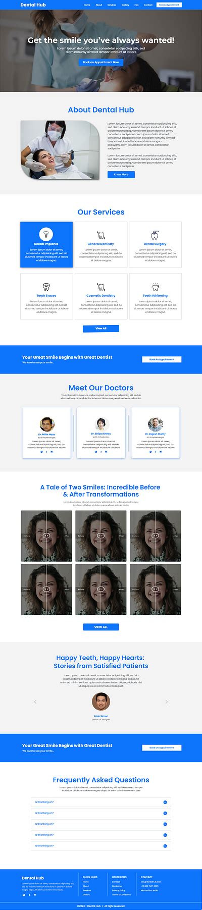 Dental Ui Design Designs Themes Templates And Downloadable Graphic