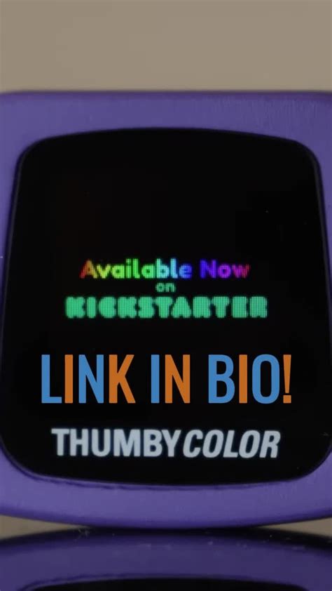 Tinycircuits The Thumby Color Kickstarter Is Out Pre Order Now