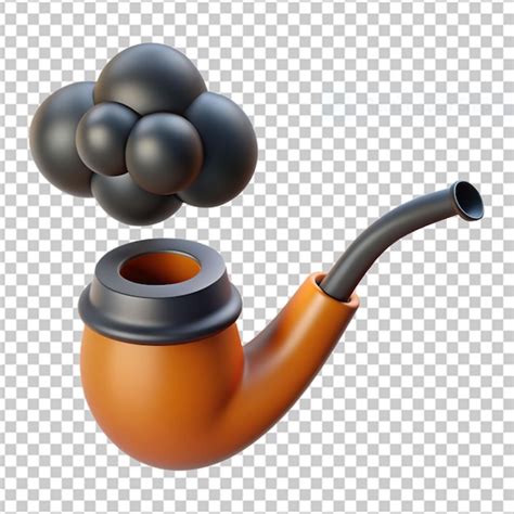 Premium Psd 3d Illustration Smoking Pipe