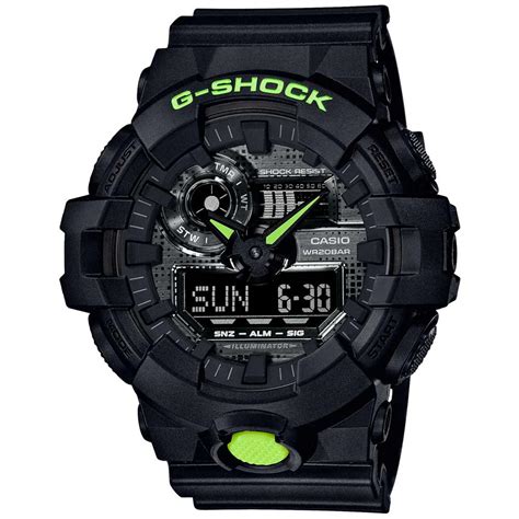 Ripley RELOJ CASIO G SHOCK HOMBRE ANÁLOGO DIGITAL GA700DC 1A ACUÁTICO