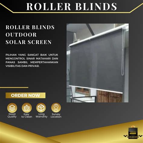Jual Roller Blind Tirai Gulung Outdoor Roller Blind Anti Air Tahan