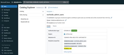 Step By Step Data Sharing Et Rls Cls Ddm Via Des Vues Dynamiques Databricks Décilia