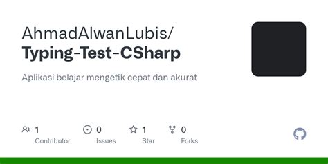 github ahmadalwanlubis typing test csharp aplikasi belajar mengetik