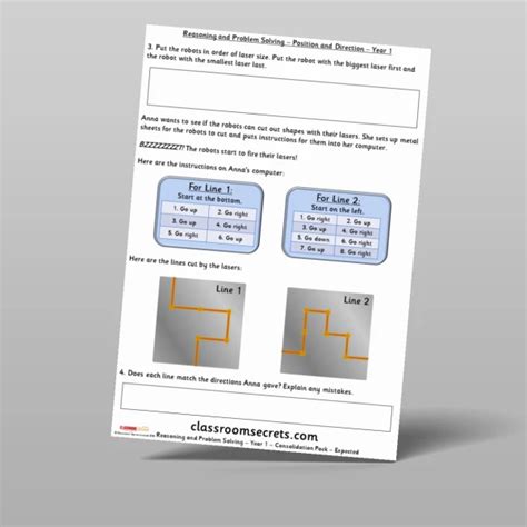 Year 1 Position And Direction Consolidation Activity Resource