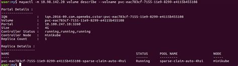 Mayactl Volume Describe Command Error · Issue 1161 · Openebs Archive