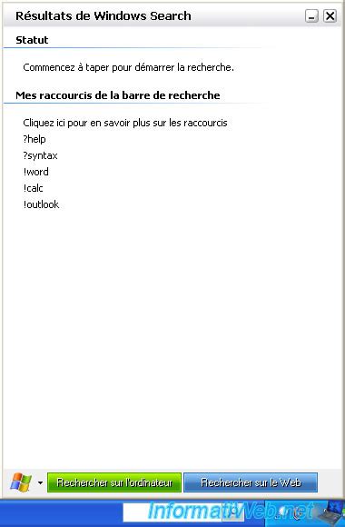 Windows Search The New Windows Search Engine For Windows Xp Windows Tutorials Informatiweb