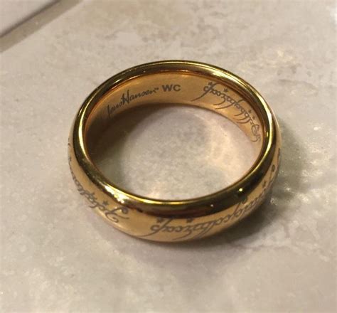 Weta Lord Of The Rings One Ring Prop Replica Us Size 12 Runes 1834591827