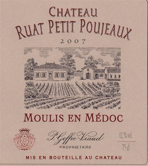 AOC Moulis Château Ruat Petit Poujeaux