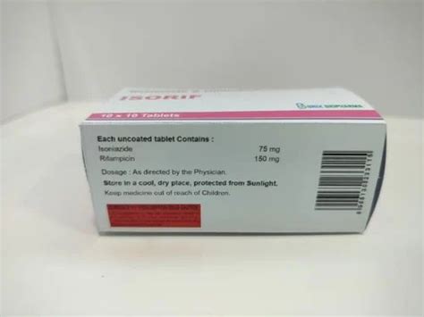 Isoniazide And Rifampicin Tablet 100 Mg At Rs 80box In Mumbai Id