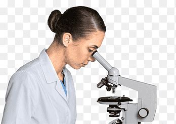 Woman Holding Test Tube Beside Microscope Science Light Scientist Scientist Service People