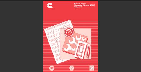 Cummins Signature Isx And Qsx15 Service Manual Two Manuals Pdf Digital