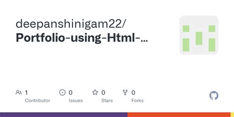 GitHub Deepanshinigam Portfolio Using Html Css Js
