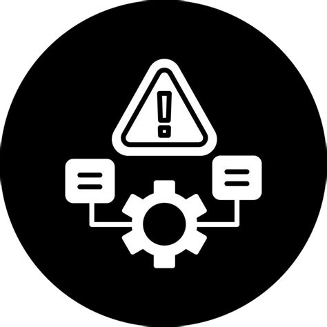 Logic Error In Program Glyph Circle Inverted 67351649 Vector Art At Vecteezy