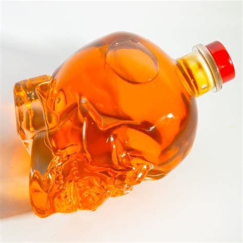 750ml Custom Maker Skull Glass Bottle Best Link Glass Bottle Manufacturer