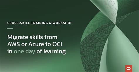 oracle university on linkedin cross skill to oci workshop for aws