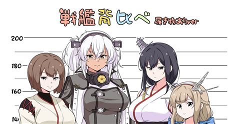 艦これ 戦艦背比べ 次女ver 履物あり 転進甘栗のイラスト Pixiv