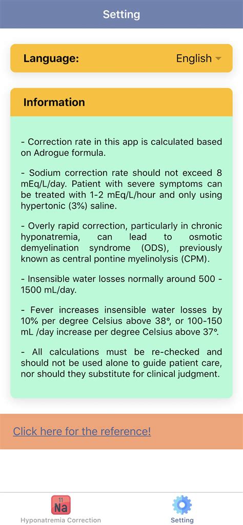 Hyponatremia Correction Rate Apk Für Android Herunterladen