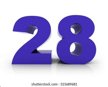 Number 28 스톡 일러스트 274048028 Shutterstock