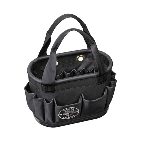 Klein Tools Hard Body Bucket 29 Pocket Aerial Bucket Black Polyester 14 In Electricians Tote