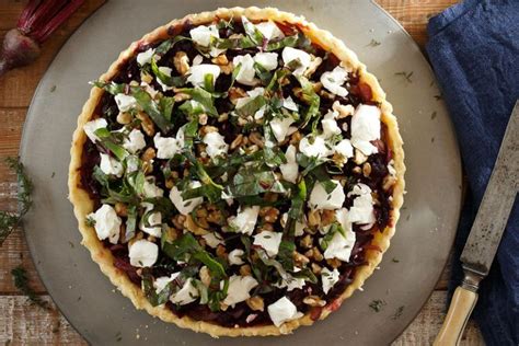 Beetroot And Goats Cheese Tart