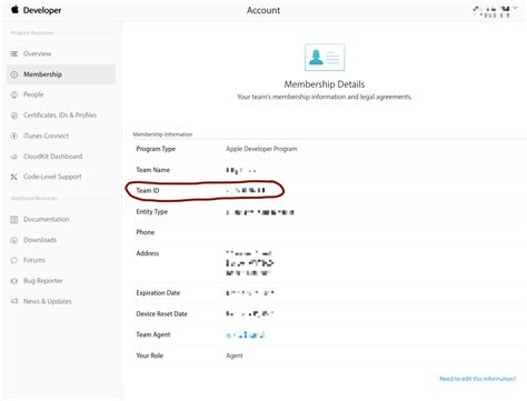 Certificate Why Is Apple Team Id Shown As Different In Xcode Than On