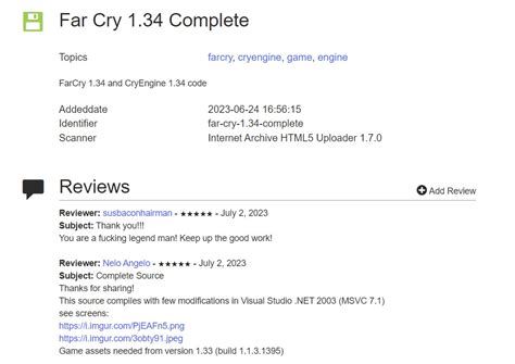 the far cry source code has leaked online after 19 years