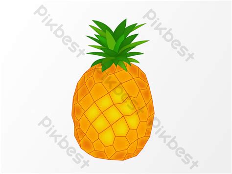 만화 파인애플 벡터 장치 일러스트 Png Ai 무료 다운로드 Pikbest