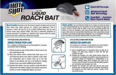 Hot Shot Liquid Roach Bait 6pk Trap Lee Distributors