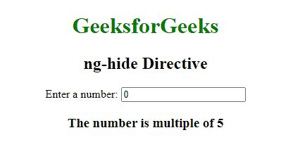 AngularJS Ng Hide Directive GeeksforGeeks