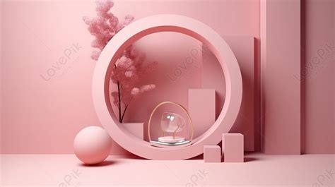 놀라운 3d 렌더링 파스텔 핑크 추상 배경을 보여주는 최소한의 디스플레이 파스텔 미니멀리즘 배경 놀라 배경 지휘대 배경 이미지 Hd 파스텔 미니멀리즘 놀라