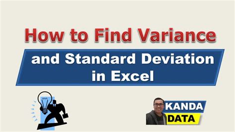 How To Find Variance And Standard Deviation In Excel KANDA DATA