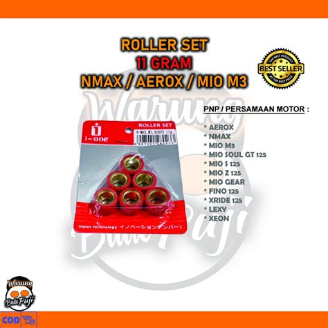 Jual ROLLER NMAX AEROX M3 7 8 9 10 11 12 13 GRAM MIO Z S LEXI XEON GEAR XRIDE 125 ROLER LOLER