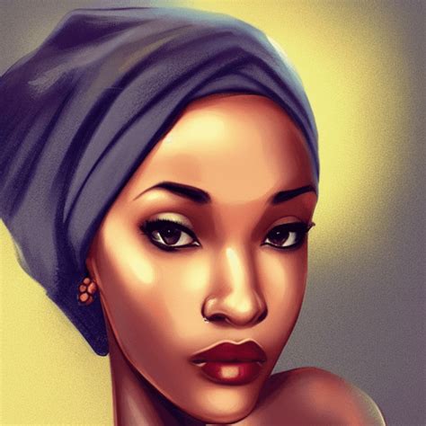 Gorgeous African Woman In Charlie Bowater Style · Creative Fabrica