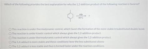 Solved Which Of The Following Provides The Best Explanation