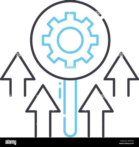 Research And Development Line Icon Outline Symbol Vector Illustration